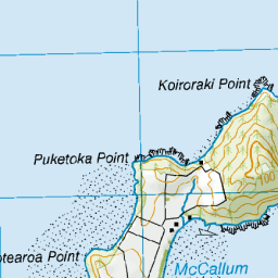 Pakihi Island (Sandspit Island), Auckland - NZ Topo Map