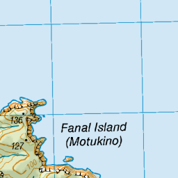 Fanal Island (Motukino), Auckland - NZ Topo Map