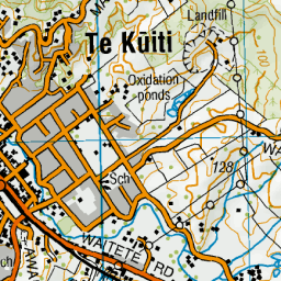 Te Kuiti, Waikato - NZ Topo Map