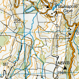 Maniapoto Cave, Waikato - NZ Topo Map