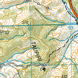 TAUPIRI RANGE, Waikato - NZ Topo Map