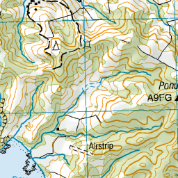 Ponui Island (Chamberlins Island), Auckland - NZ Topo Map