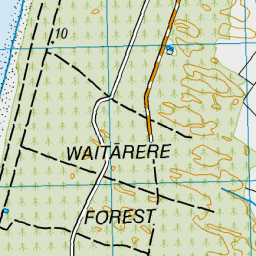 WAITARERE FOREST, Manawatu-Wanganui - NZ Topo Map