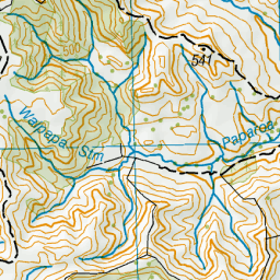 Waipapa Stream, Manawatu-Wanganui - NZ Topo Map