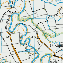 Te Kopua, Waikato - NZ Topo Map