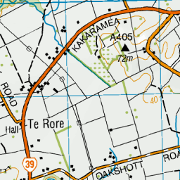 Te Rore, Waikato - NZ Topo Map