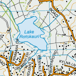 Lake Rotokauri, Waikato - NZ Topo Map