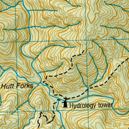 Hutt Forks, Wellington - NZ Topo Map