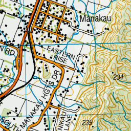 Manakau, Manawatu-Wanganui - NZ Topo Map