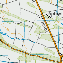 Sandhaven Stables, Manawatu-Wanganui - NZ Topo Map