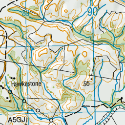Hawkestone, Manawatu-Wanganui - NZ Topo Map