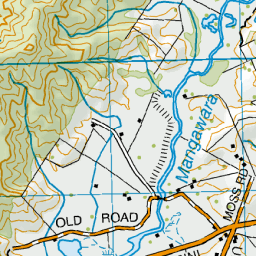 Mangawara Stream, Waikato - NZ Topo Map