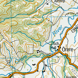 Orere River, Auckland - NZ Topo Map