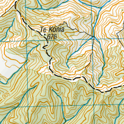 Te Konia, Manawatu-Wanganui - NZ Topo Map