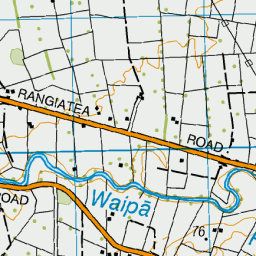 Waipa River, Waikato - NZ Topo Map