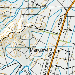 Mangawara, Waikato - NZ Topo Map