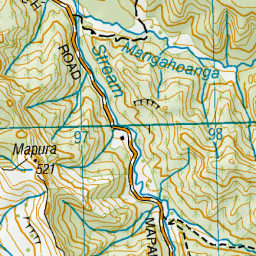 Mapara Stream, Waikato - NZ Topo Map