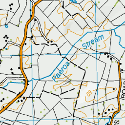 Paeroa Stream, Waikato - NZ Topo Map
