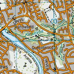 Kirikiriroa Stream, Waikato - NZ Topo Map