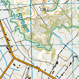 Matahuru Stream, Waikato - NZ Topo Map