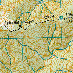 Alpha Hut, Wellington - NZ Topo Map