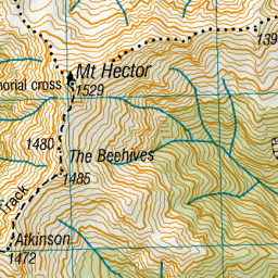 Mount Hector, Wellington - NZ Topo Map