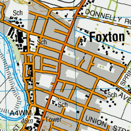 Foxton, Manawatu-Wanganui - NZ Topo Map