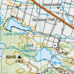 Lake Dudding, Manawatu-Wanganui - NZ Topo Map