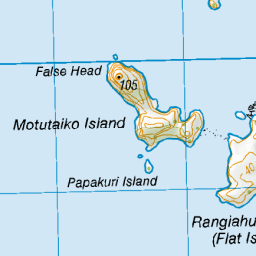 Motutaiko Island, Auckland - NZ Topo Map