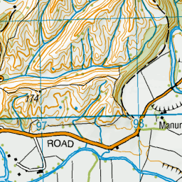 Manurewa, Manawatu-Wanganui - NZ Topo Map