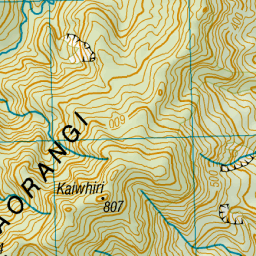 AORANGI RANGE, Wellington - NZ Topo Map