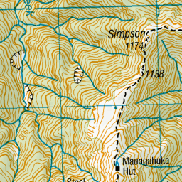 TARARUA RANGE, Wellington - NZ Topo Map