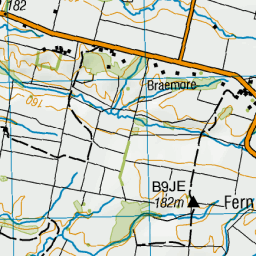Braemore, Manawatu-Wanganui - NZ Topo Map