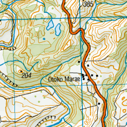 Otoko Pa, Manawatu-Wanganui - NZ Topo Map