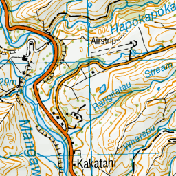 Kakatahi, Manawatu-Wanganui - NZ Topo Map