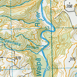 Waipa River, Waikato - NZ Topo Map