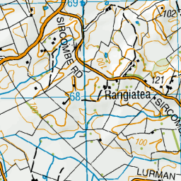 Rangiatea, Waikato - NZ Topo Map