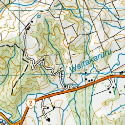 Waitakaruru River, Waikato - NZ Topo Map