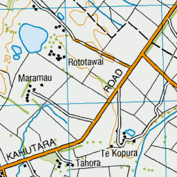 Tahora, Wellington - NZ Topo Map