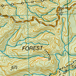ERUA FOREST, Manawatu-Wanganui - NZ Topo Map