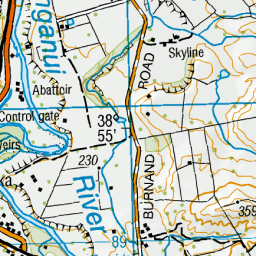 Whanganui River, Manawatu-Wanganui - NZ Topo Map