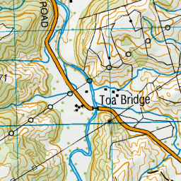 Toa Bridge, Waikato - NZ Topo Map