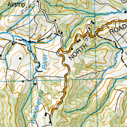 Waitakaruru River, Waikato - NZ Topo Map