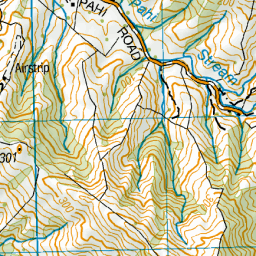Pahi Stream, Waikato - NZ Topo Map