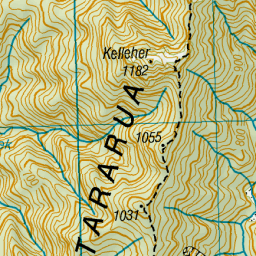 TARARUA RANGE, Wellington - NZ Topo Map