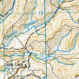 Fields Track, Manawatu-Wanganui - NZ Topo Map