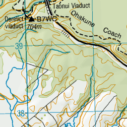 Taonui Viaduct, Manawatu-Wanganui - NZ Topo Map