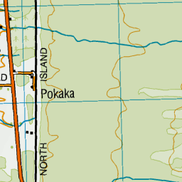 Pokaka, Manawatu-Wanganui - NZ Topo Map