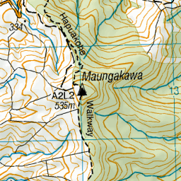 Maungakawa, Waikato - NZ Topo Map