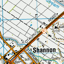 Shannon, Manawatu-Wanganui - NZ Topo Map